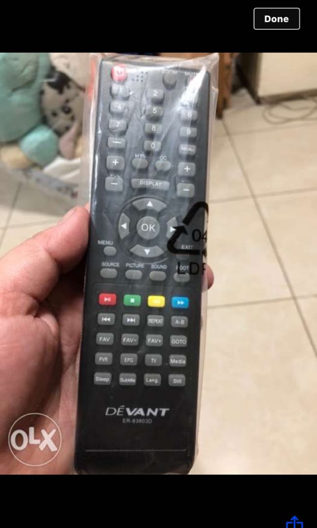 Devant remote control, TV & Home Appliances, TV & Entertainment, TV ...