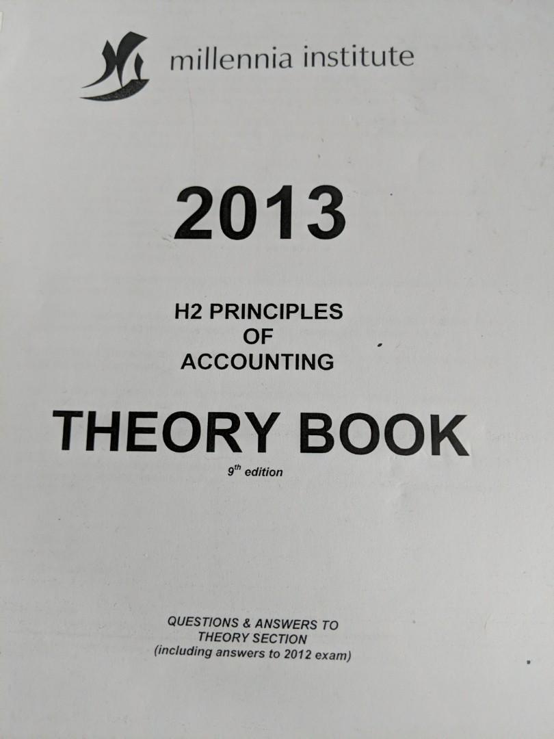 H2 Principle Of Accounting(POA) Bundle Notes for Alevel, Hobbies & Toys ...