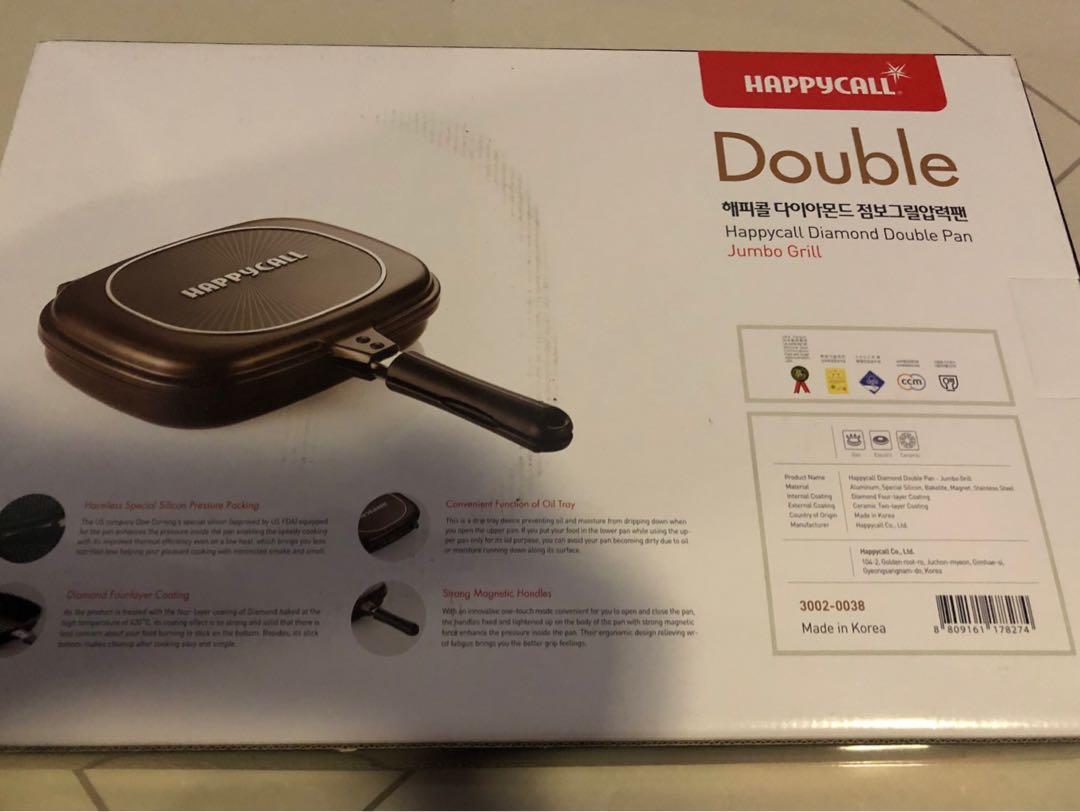 Happy Call Diamond Double Pan (Jumbo Grill), Furniture & Home Living ...