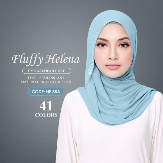 Helena fluffy inspired, Women's Fashion, Muslimah Fashion, Tops on ...