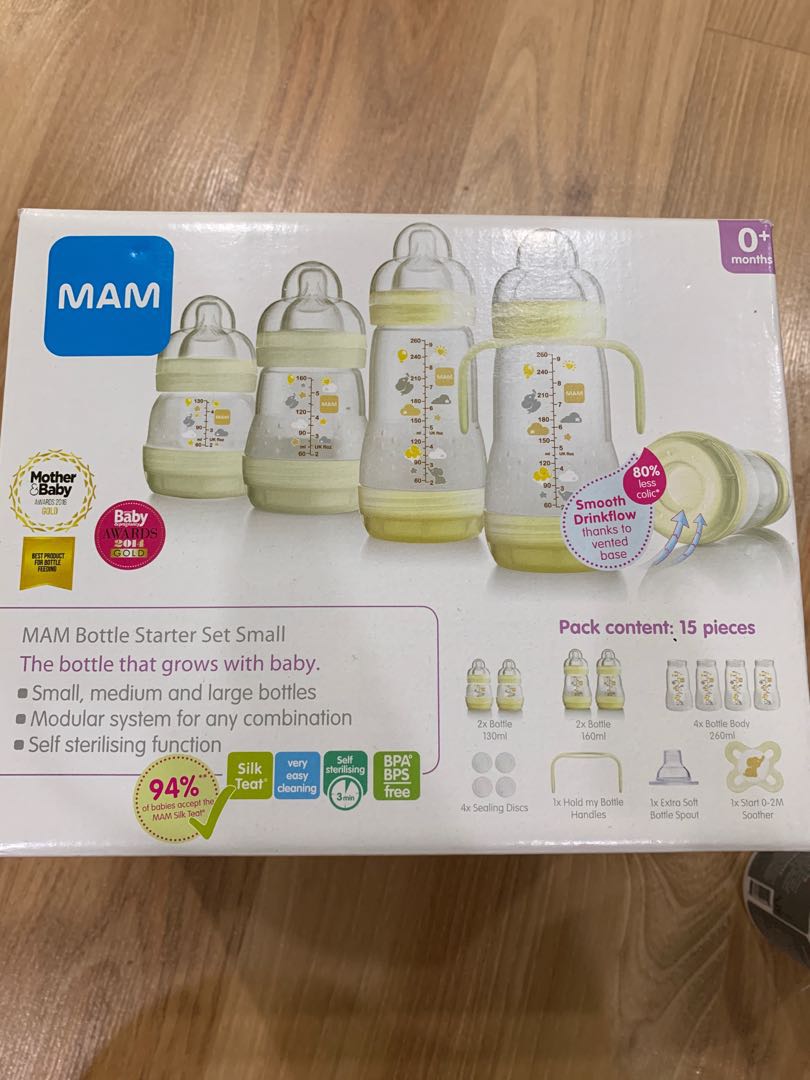Mam bottle starter set, Babies & Kids, Nursing & Feeding, Breastfeeding ...