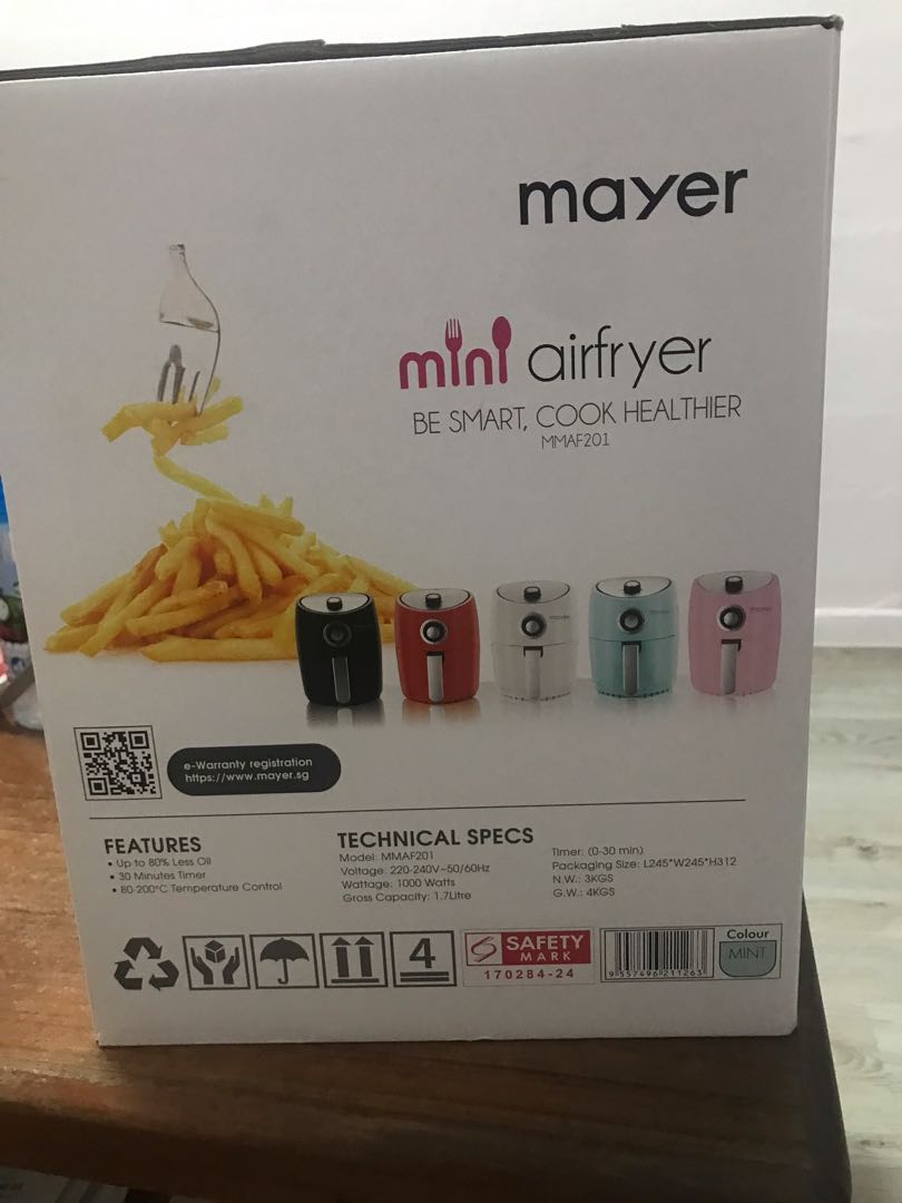 Mayer mini air fryer, TV & Home Appliances, Kitchen Appliances, Cookers ...