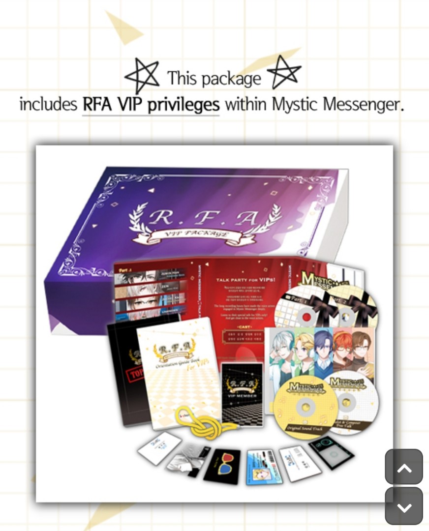 Mystic Messenger RFA VIP Package, Hobbies & Toys, Memorabilia ...