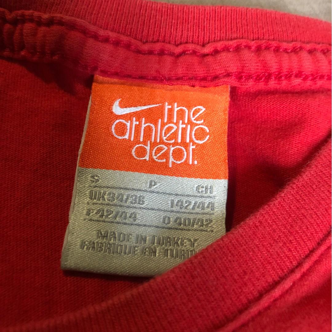 Nike Red Athletic Shirt Original, Men's Fashion, Tops & Sets, Tshirts ...