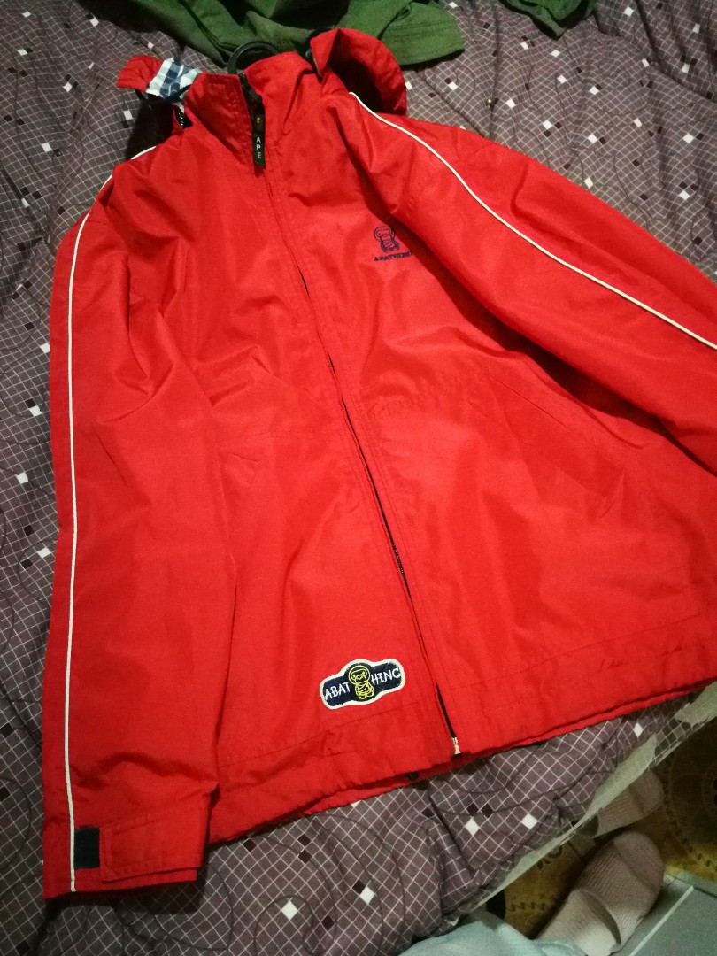 Rare Ape bape red jacket, Men's Fashion, Coats, Jackets and Outerwear ...