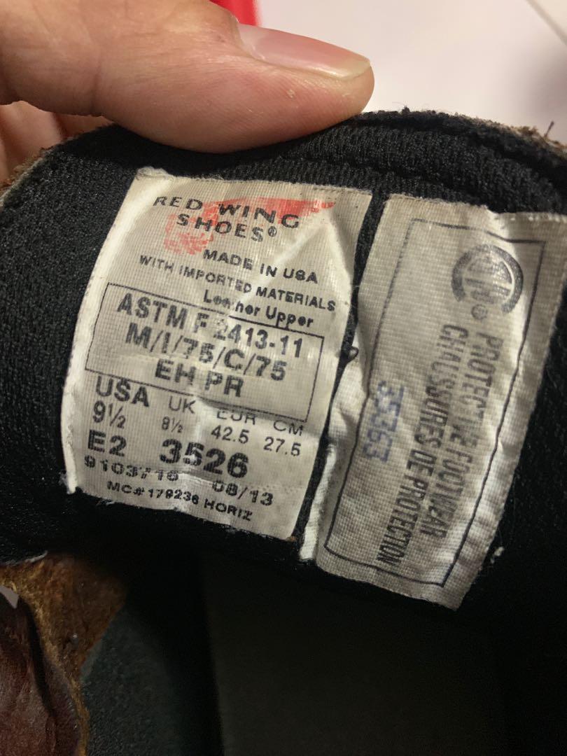 RED WING SAFETY SHOES 3526, Luxury, Sneakers & Footwear on Carousell