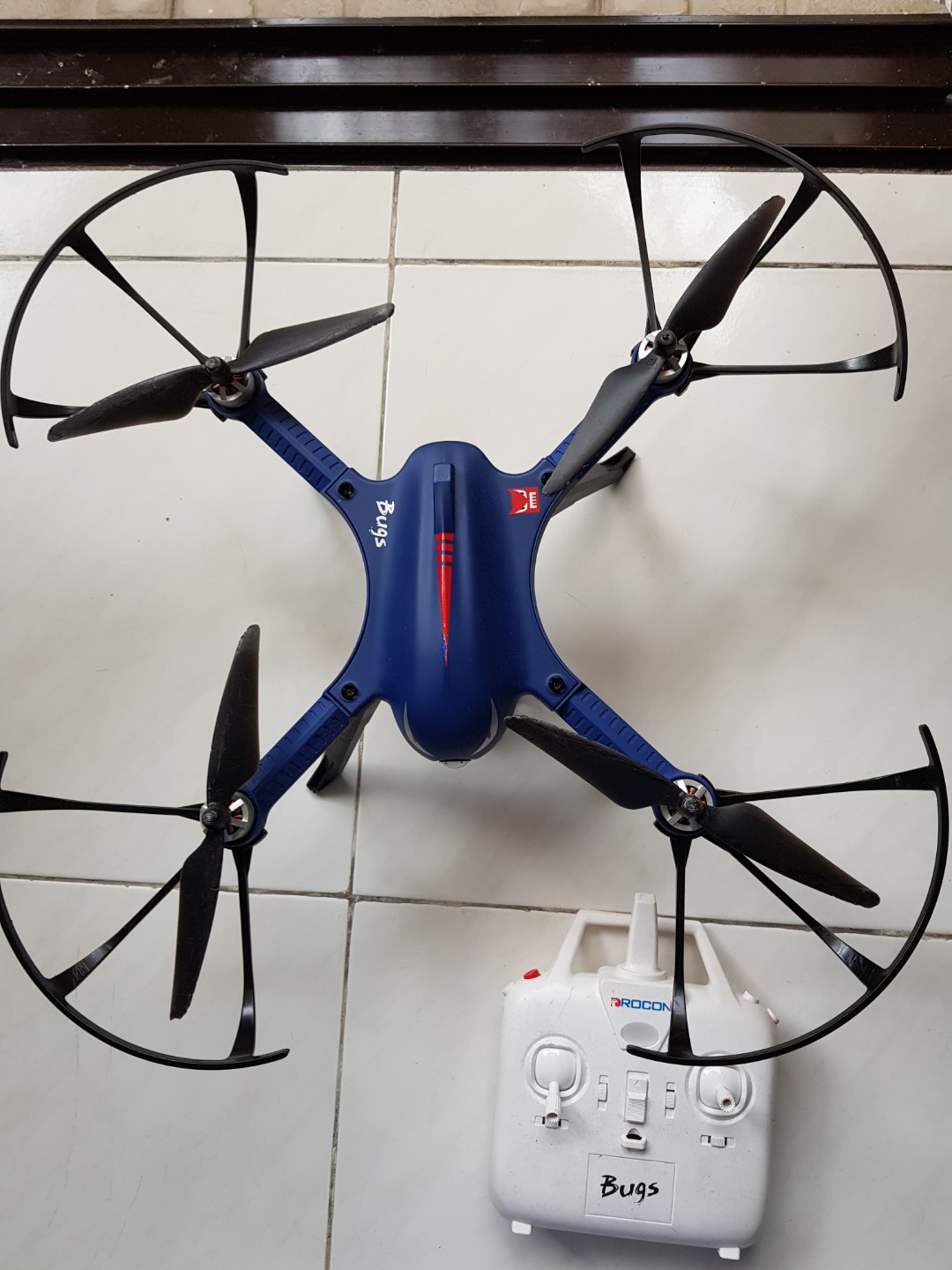 Rocon Bugs 3 Drone, Photography, Drones on Carousell