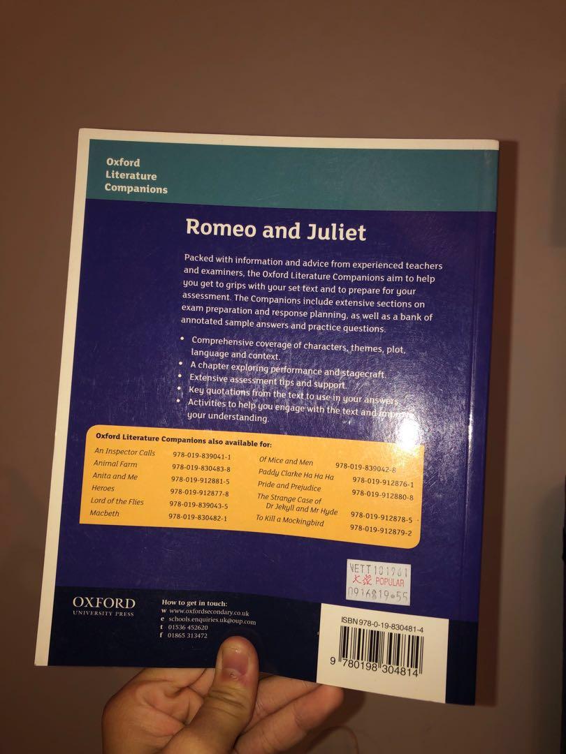 Romeo and Juliet Literature Companion, Hobbies & Toys, Books ...