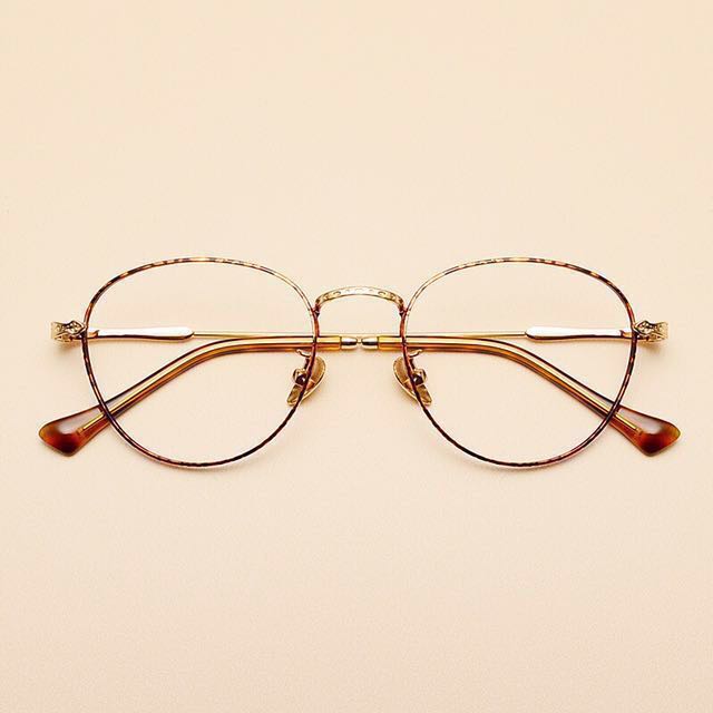 Round Tortoise Shell Gold Frames, Women's Fashion, Watches ...