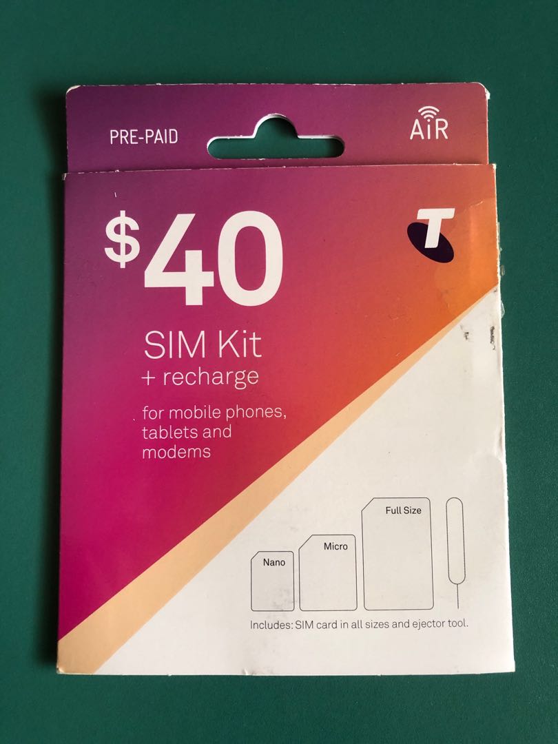 Telstra Australia $40 SIM Card, Women's Fashion, Bags & Wallets ...