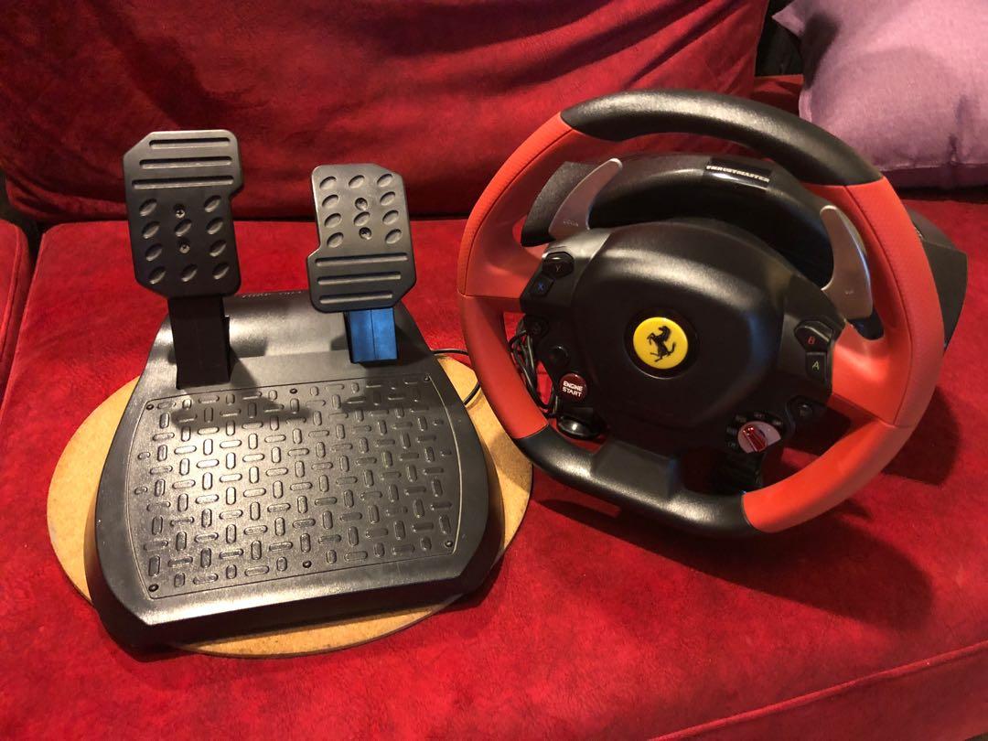 Thrustmaster Ferrari 458 Spider Racing Wheel, Video Gaming, Video Game ...