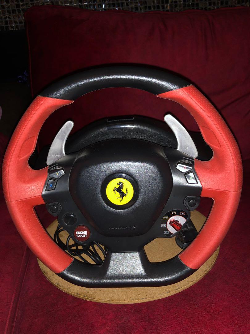 Thrustmaster Ferrari 458 Spider Racing Wheel, Video Gaming, Video Game ...
