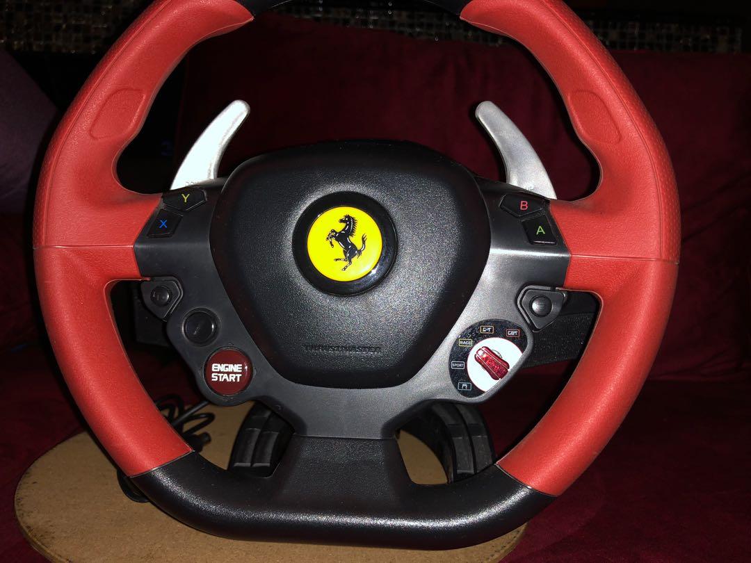 Thrustmaster Ferrari 458 Spider Racing Wheel, Video Gaming, Video Game ...