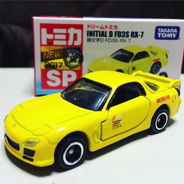 Tomica Initial D FD3S RX-7 (Project D version), Hobbies & Toys, Toys & Games on Carousell