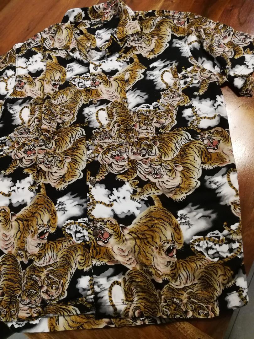 Retro 70s Japanese Yakuza Tiger Shirt, Men's Fashion, Tops & Sets ...
