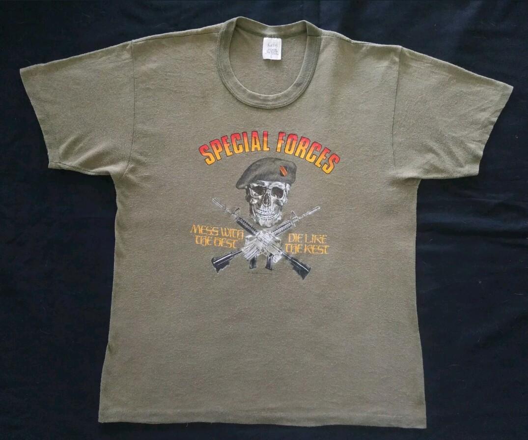 Vintage army 1983 jrs enterprises special forces kill em all, Men's ...