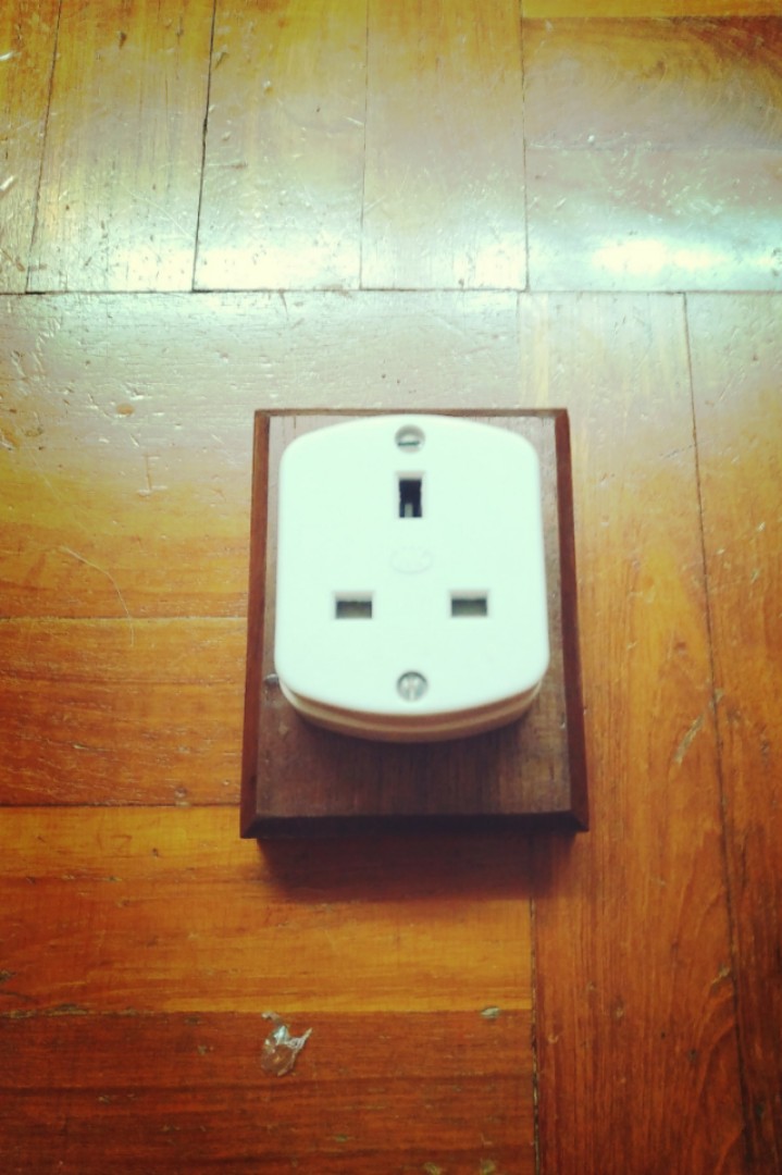 Vintage Switch Socket Wood Backing, Furniture & Home Living ...