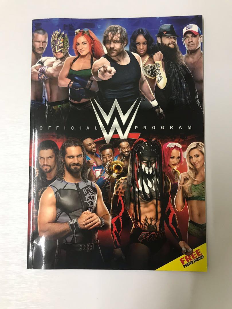 WWE OFFICIAL PROGRAM booklet, Hobbies & Toys, Books & Magazines ...