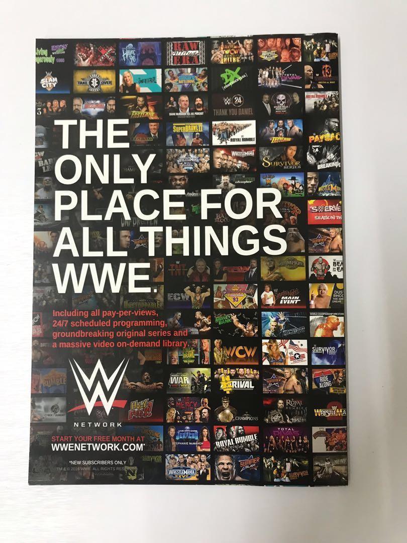 WWE OFFICIAL PROGRAM booklet, Hobbies & Toys, Books & Magazines ...