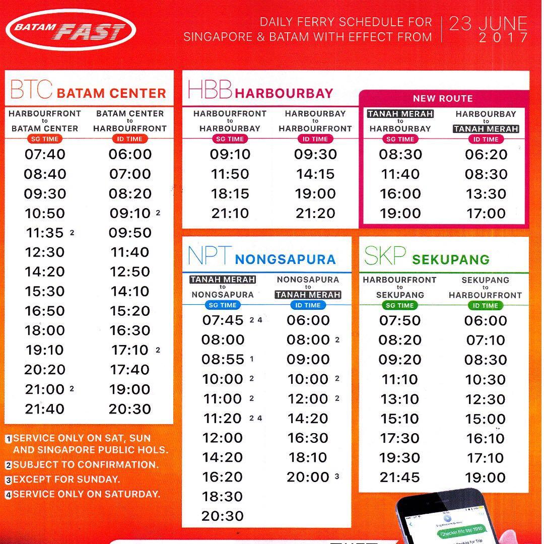 02 Ways Batam Fast Ticket - Nongsa Pura / Harbour Bay / Batam Center ...