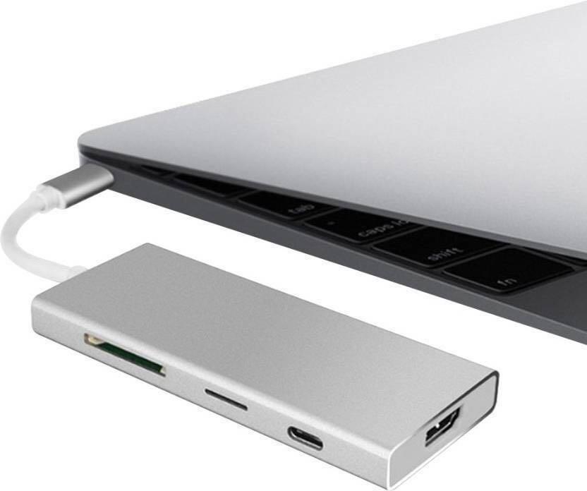 新版[4K 60Hz] 7 in 1 Type-C HDMI USB3.0 x3 OTG 轉換器 HUB Adapter USB PD 快速 ...