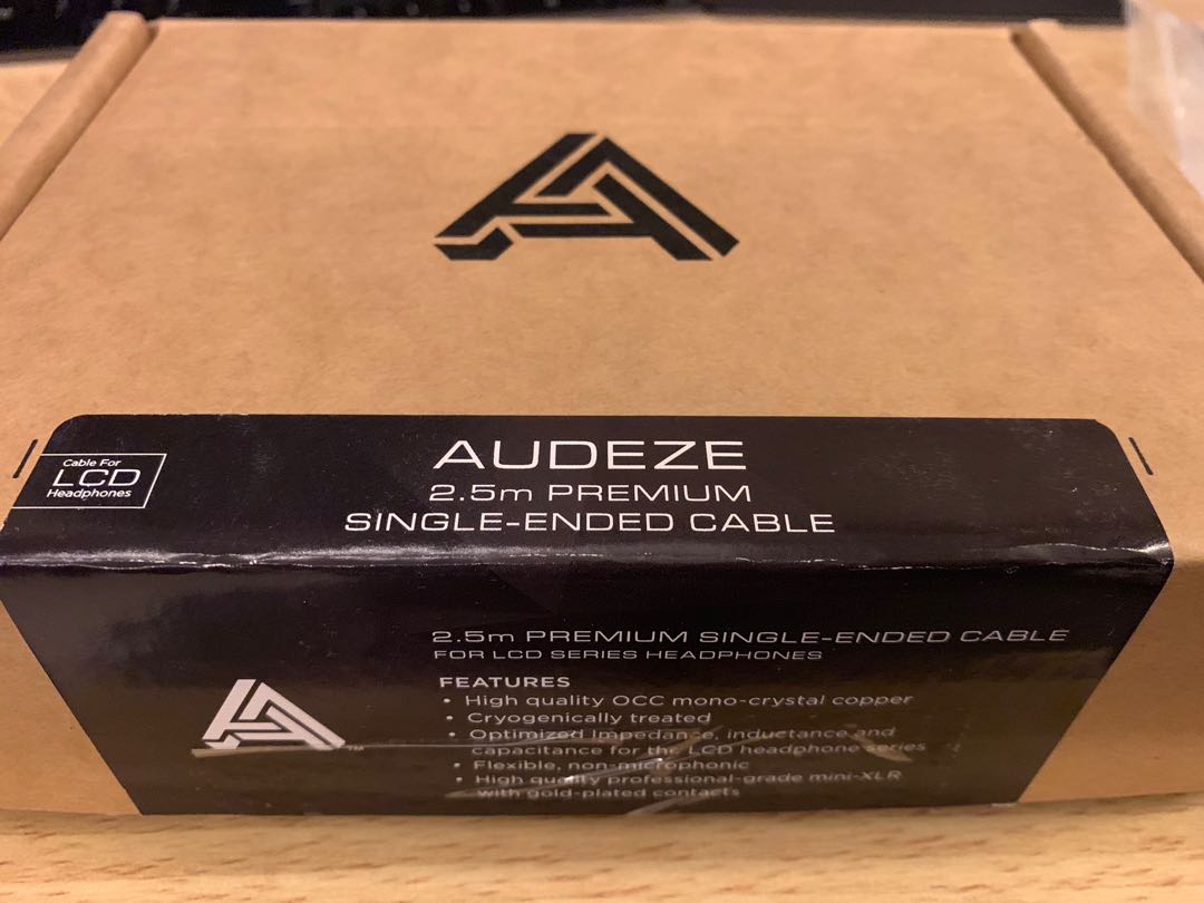 Audeze 2.5m Premium Single-Ended Cable, Audio, Portable Audio ...