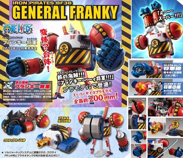 Bandai One Piece General Franky Iron Pirates BF38 Model Kit Luffy ...