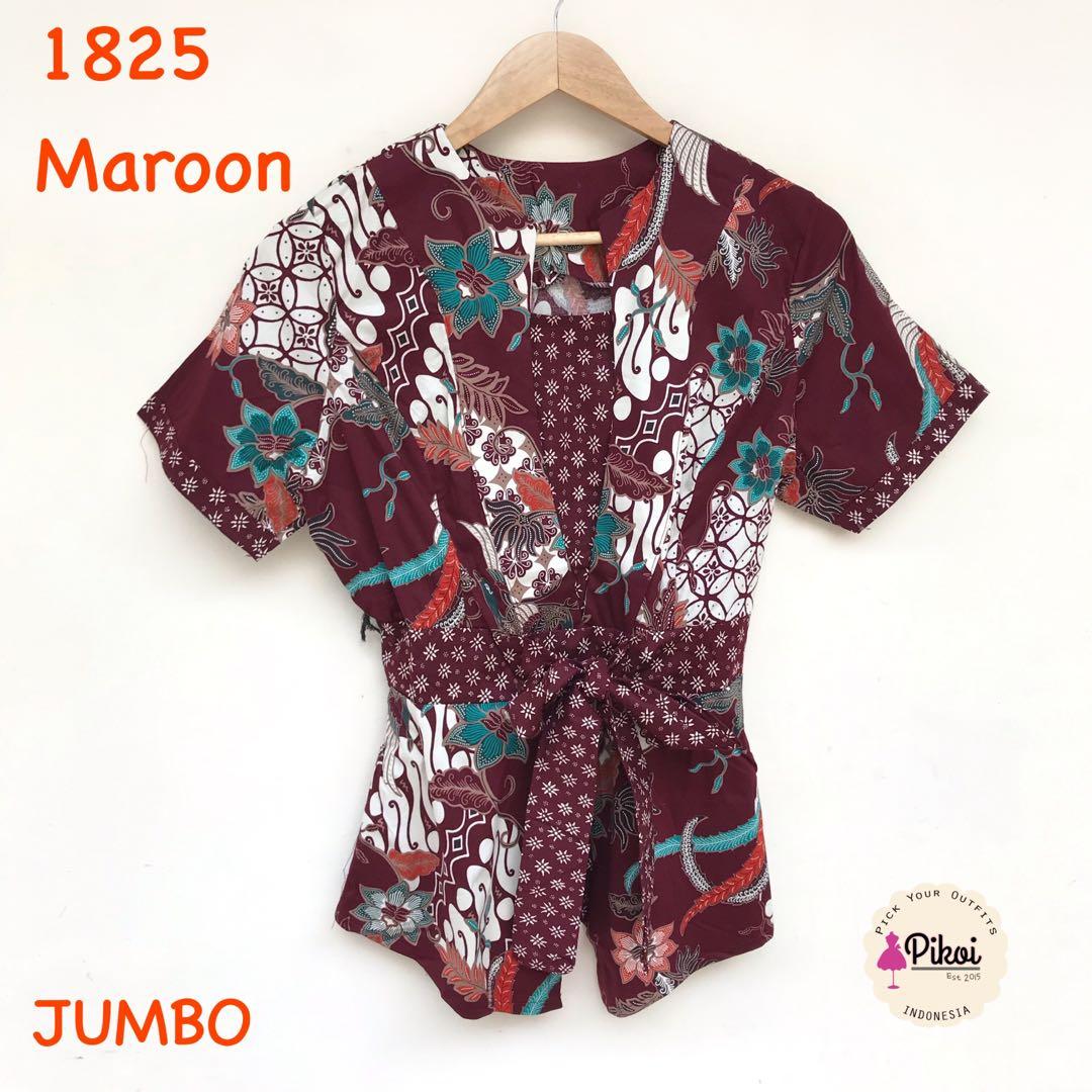 Blouse Batik Baju Batik Wanita Jumbo Atasan Batik Modern Big Size