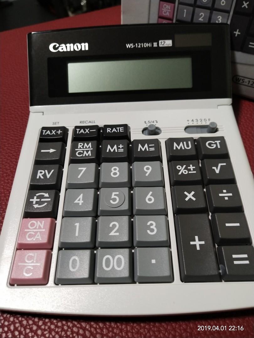BRAND NEW Canon Calculator WS- 1210Hi III, Hobbies & Toys, Stationery ...