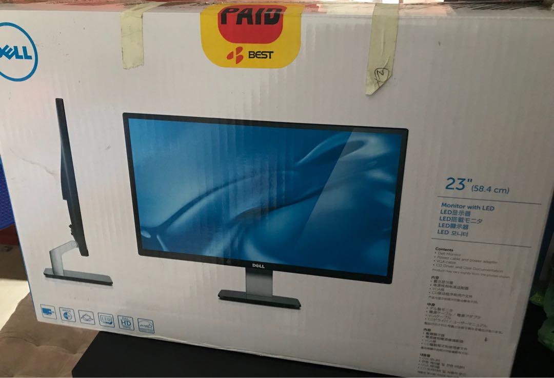 Dell Monitor Screen S2340L in box, Electronics, Computer Parts ...