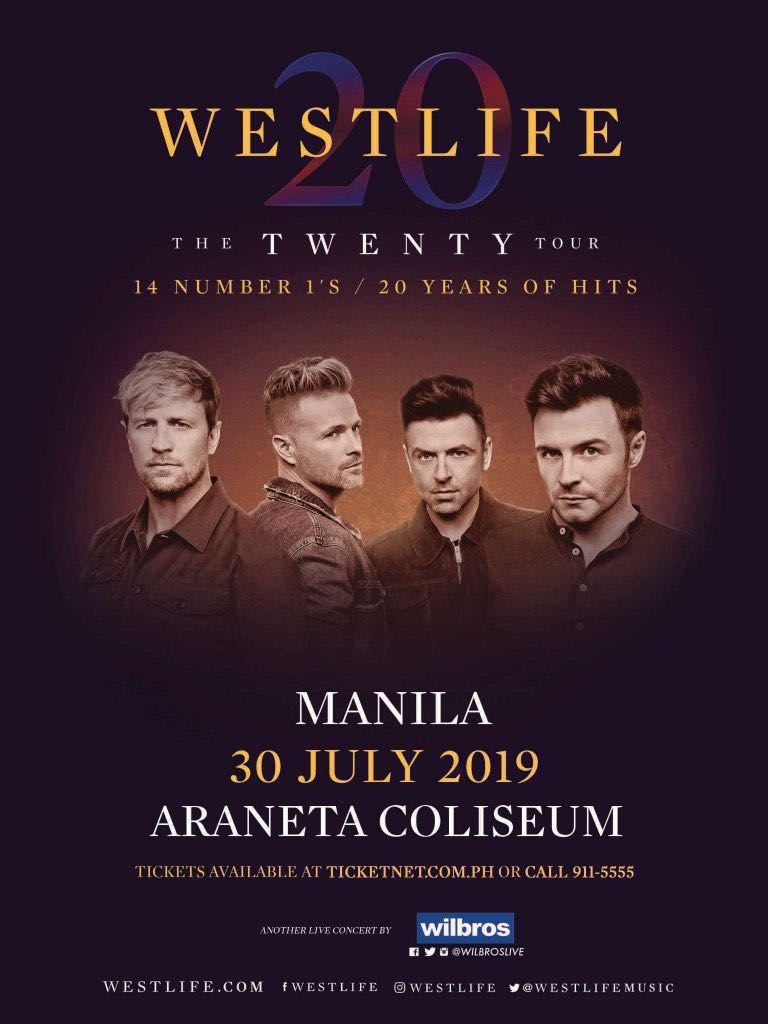 DISCOUNTED Patron A - Westlife Twenty Tour, Tickets & Vouchers, Event ...
