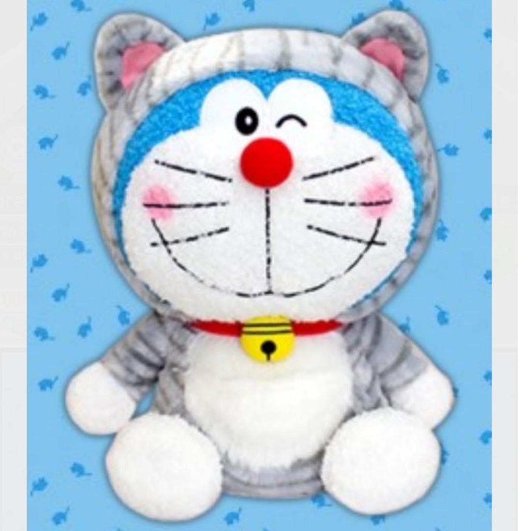 Doraemon Fluffy Cat Style Big (Grey), Hobbies & Toys, Toys & Games on ...