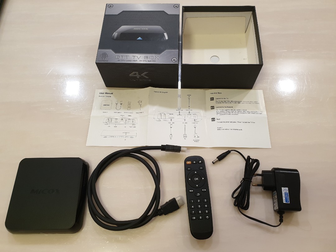 MICOX UltraHD 4K Android TV Box - Full Box, Electronics, Others on ...