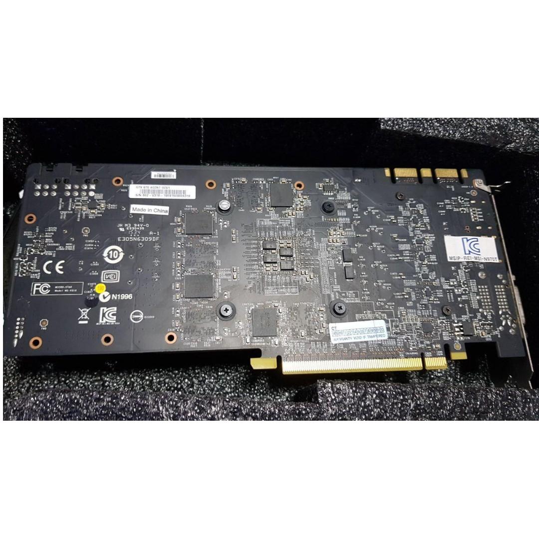 MSI GTX ARMOR 970 4GB OC, Electronics, Computer Parts & Accessories on ...