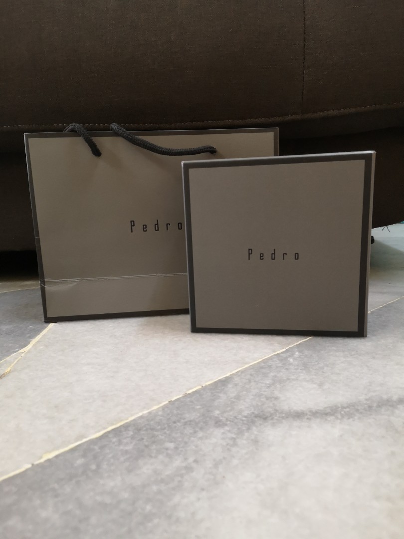 Pedro paper bag and box, Luxury, Bags & Wallets on Carousell