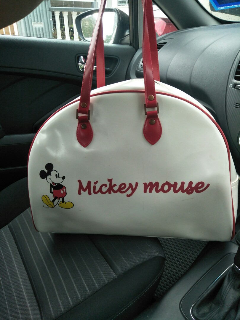 Rare mickey mouse disney bowling travel bag style, Men's Fashion, Bags ...