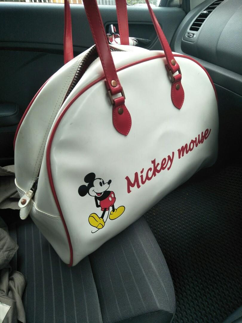 Rare mickey mouse disney bowling travel bag style, Men's Fashion, Bags ...