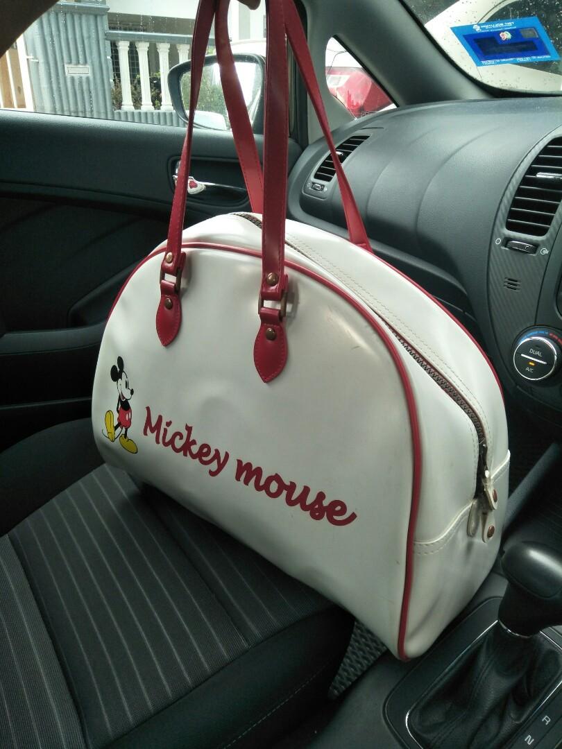 Rare mickey mouse disney bowling travel bag style, Men's Fashion, Bags ...