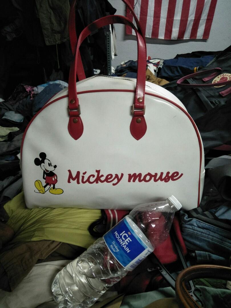 Rare mickey mouse disney bowling travel bag style, Men's Fashion, Bags ...