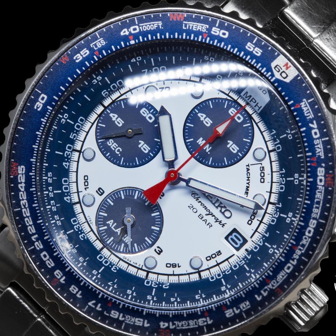 Rare Seiko Blue Flightmaster SNA413P, Men's Fashion, Watches ...
