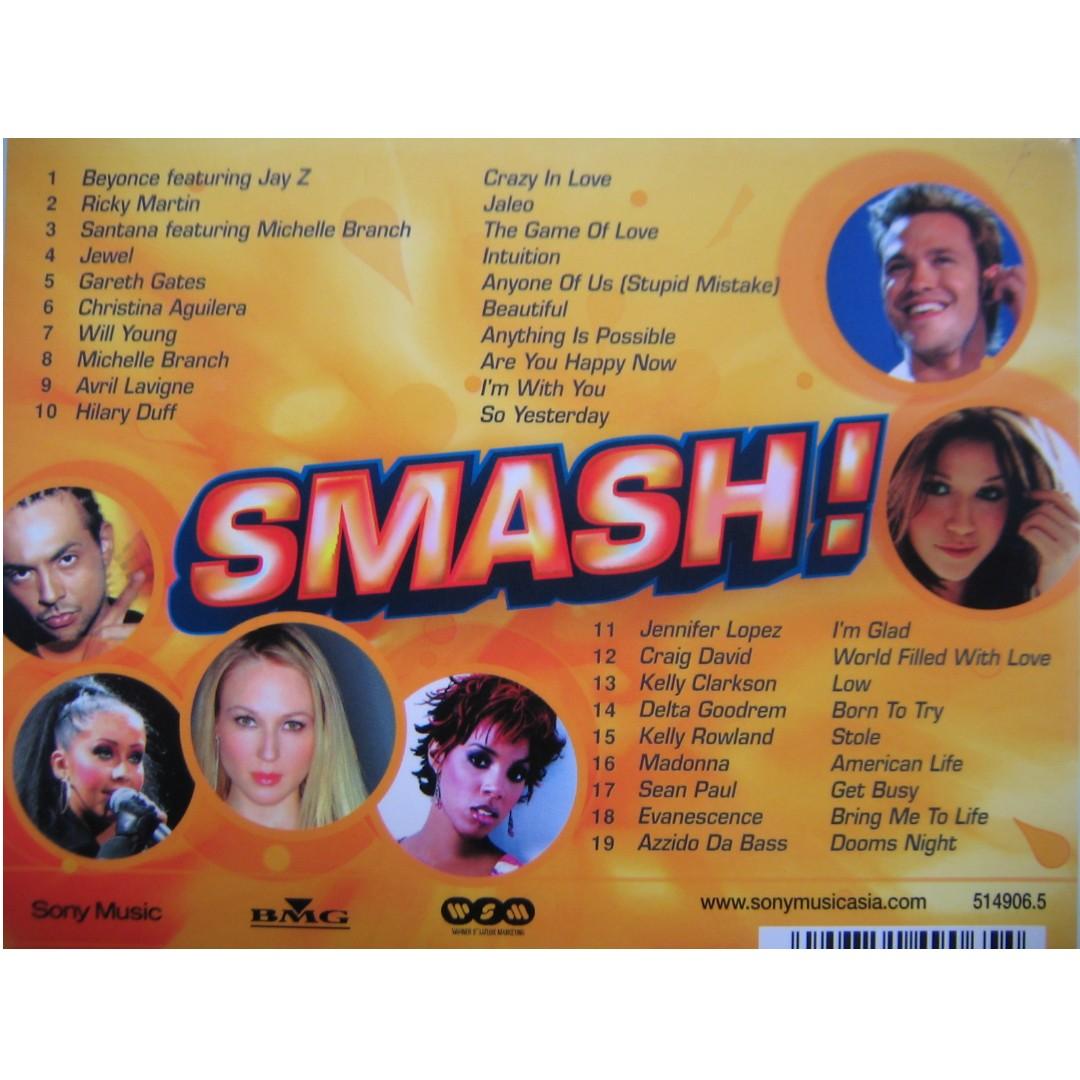 Smash! CD (Beyonce, Jay-Z, Ricky Martin, Santana, Michelle Branch ...