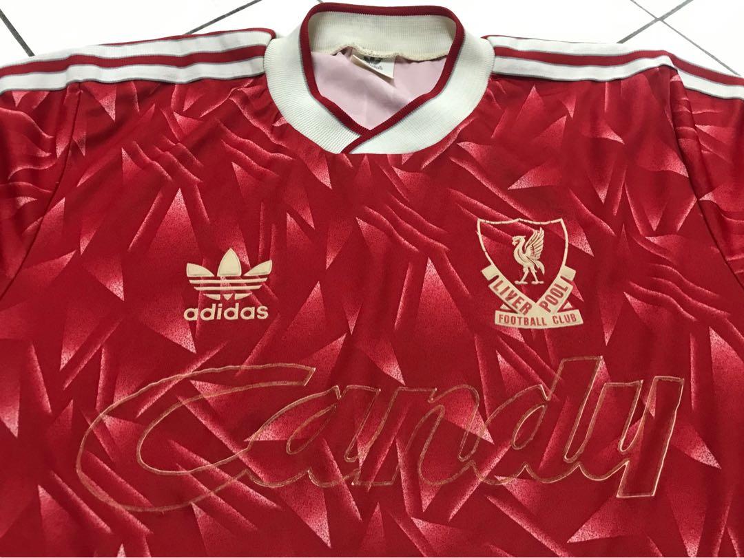Vintage Adidas Liverpool Jersey Candy, Men's Fashion, Tops & Sets ...