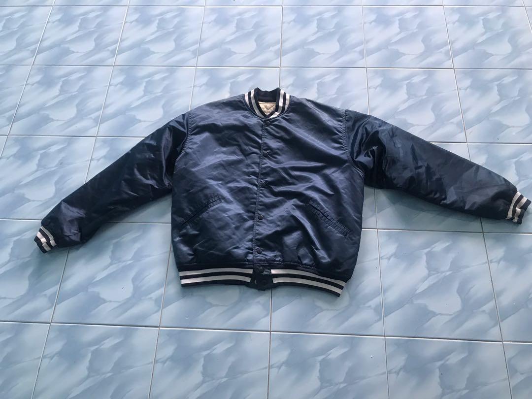 Vintage Baseball Jacket made in USA, Men's Fashion, Tops & Sets ...