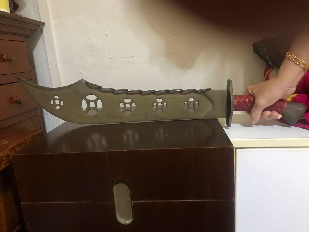 Bronze made nine ring Dao, Hobbies & Toys, Memorabilia & Collectibles ...