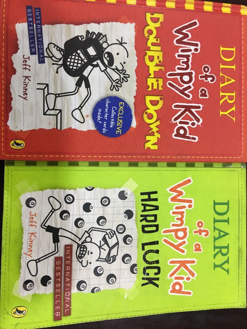 Diary Of A Wimpy Kid (Double down and Hard Luck), Hobbies & Toys, Books ...