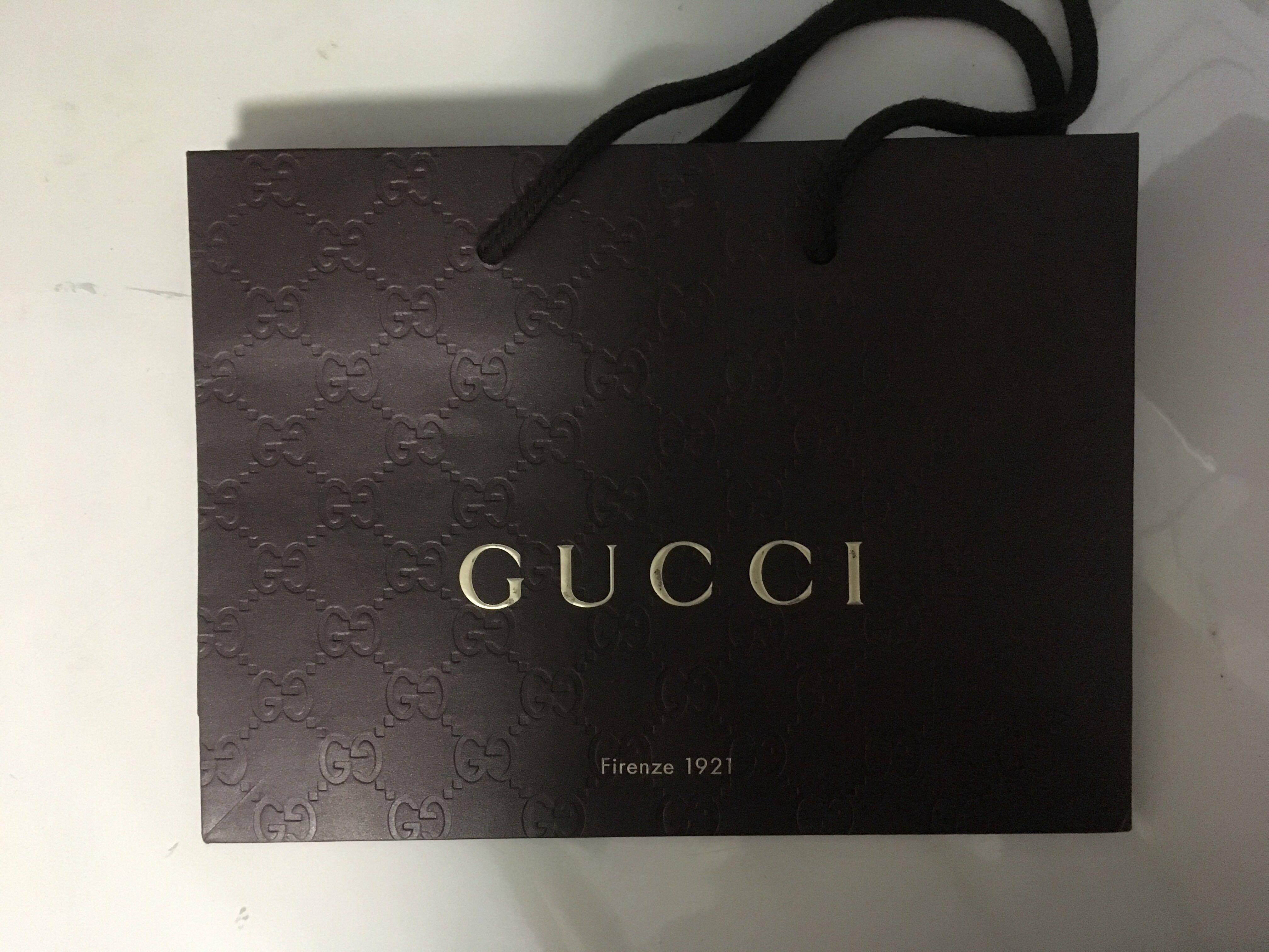 Gucci Paper Bag, Luxury, Bags & Wallets on Carousell
