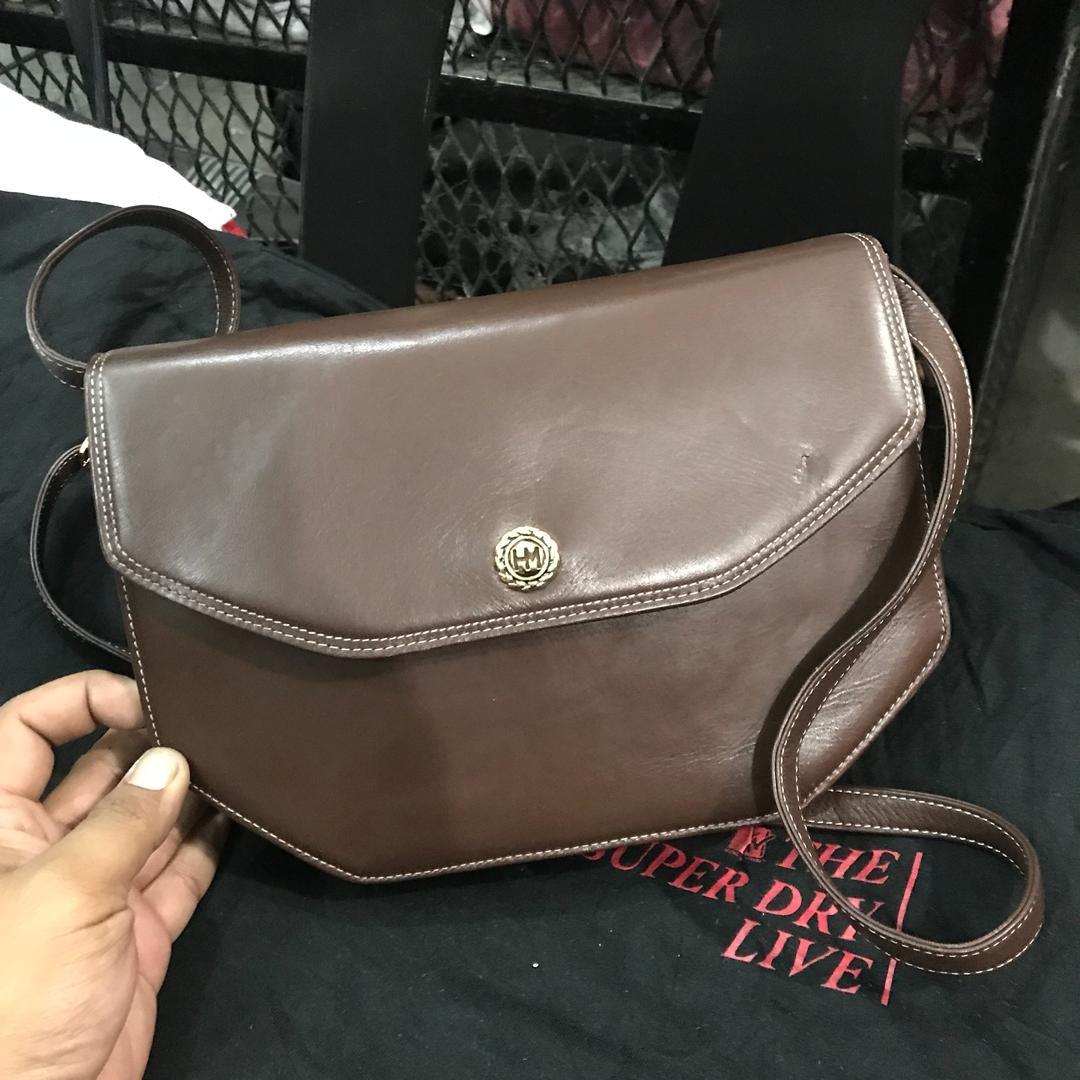 Hanea Mori Genuine leather Sling Bag, Women's Fashion, Bags & Wallets ...