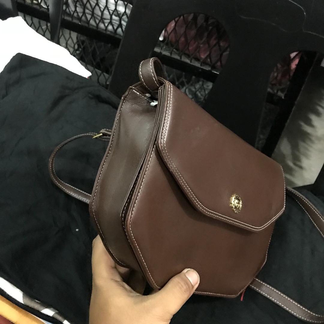 Hanea Mori Genuine leather Sling Bag, Women's Fashion, Bags & Wallets ...