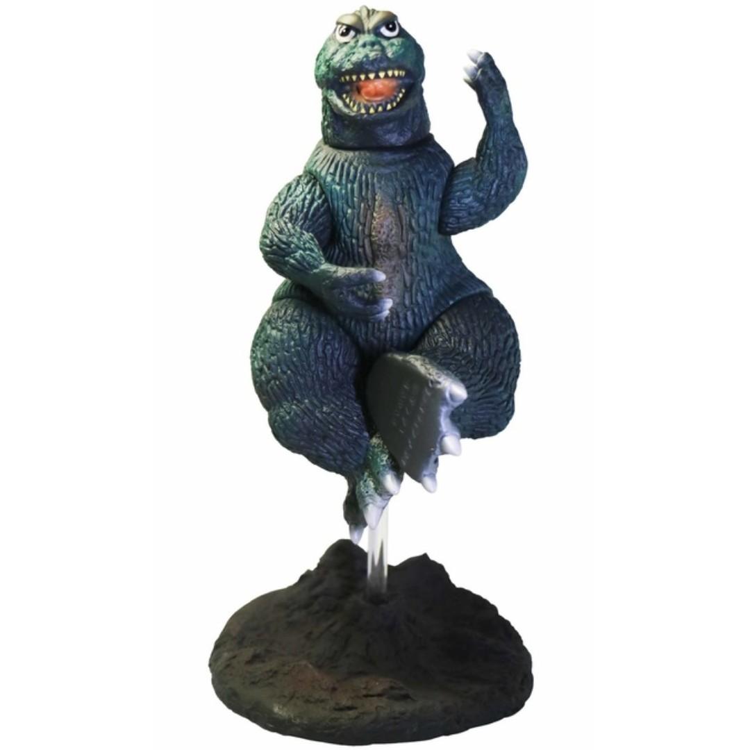 Hazawa Gumi Jumping Godzilla Gojira with base Showa 65 1965 Japan made ...