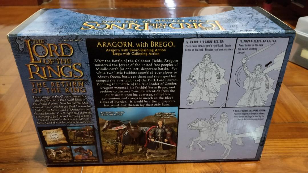 Lord of the Rings Aragorn with Brego action figure by Toy Biz, Hobbies ...